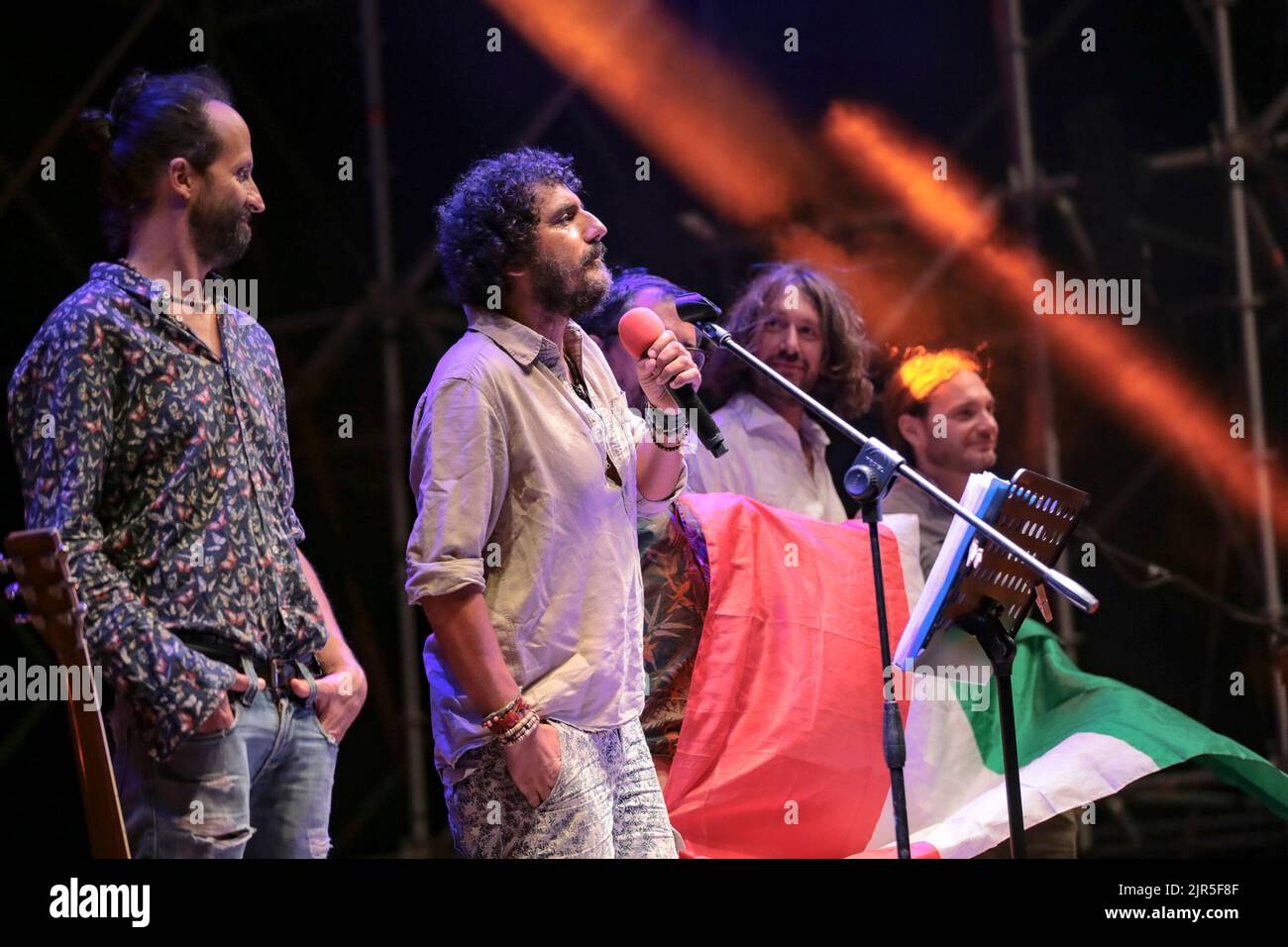 August 21, 2022, Cerveteri, Roma Lazio, Italy: Andrea Rivera and Band ...