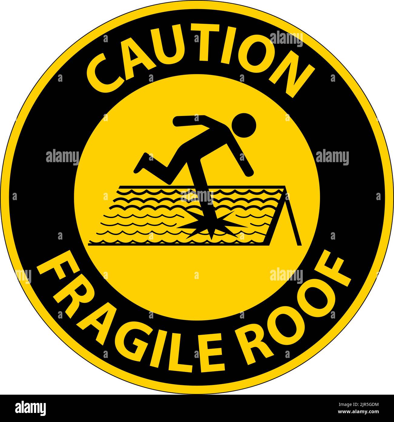 Caution fragile roof sign hi-res stock photography and images - Alamy