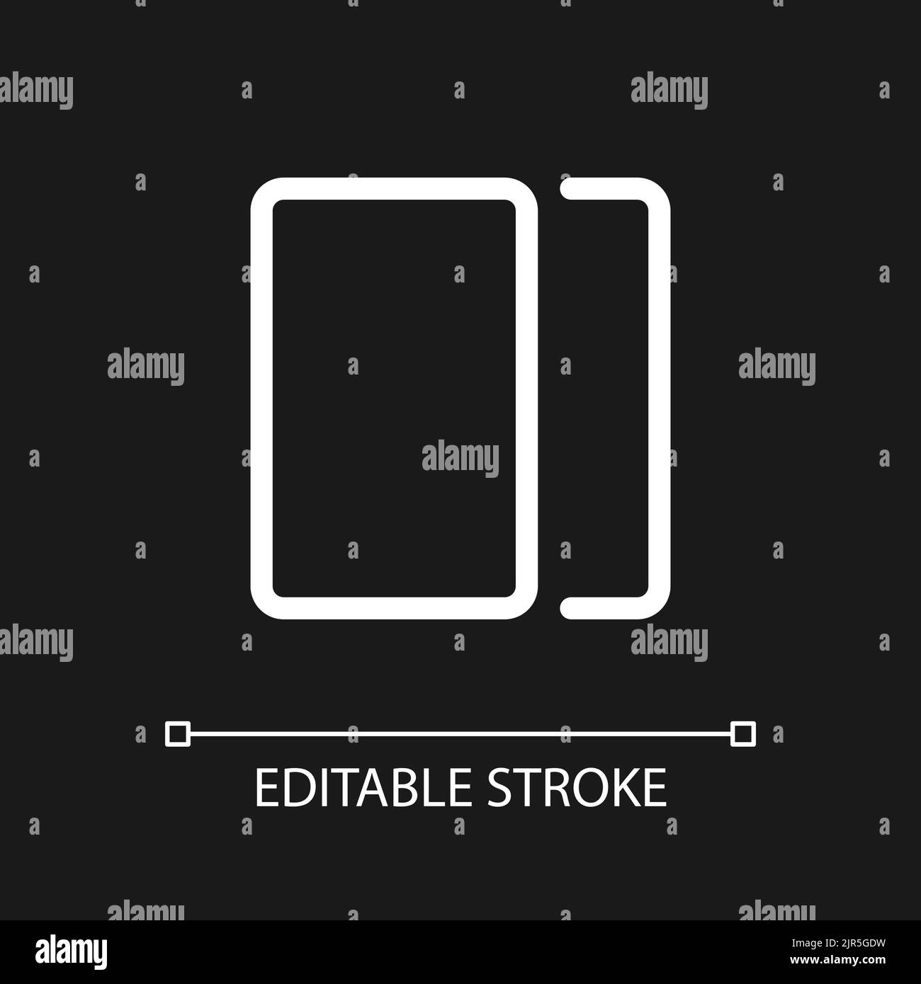 Overlay pixel perfect white linear ui icon for dark theme Stock Vector ... Overlay pixel perfect white linear ui icon for dark theme Stock Vector ...