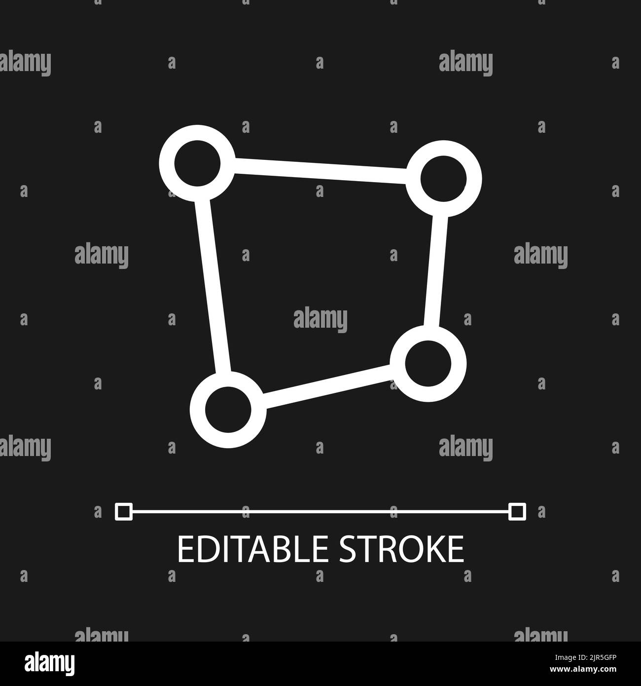 Perspective tool pixel perfect white linear ui icon for dark theme Stock Vector Image & Art - Alamy