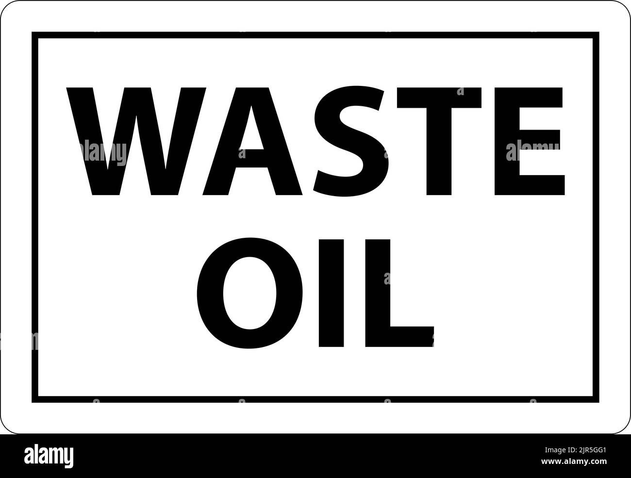 Danger Waste Oil Sign On White Background Stock Vector Image & Art - Alamy