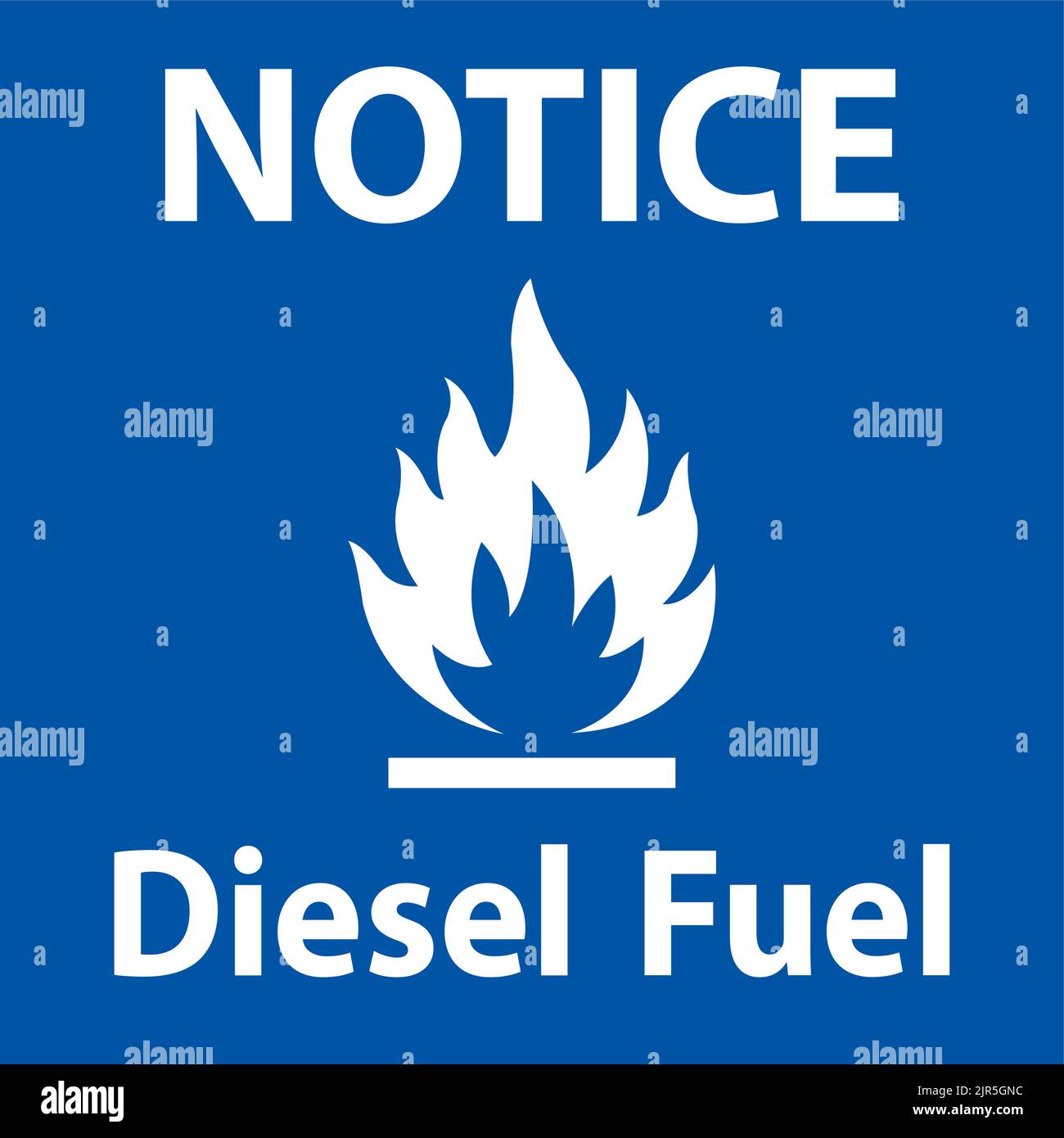 Notice Diesel Fuel Sign On White Background Stock Vector Image & Art ...