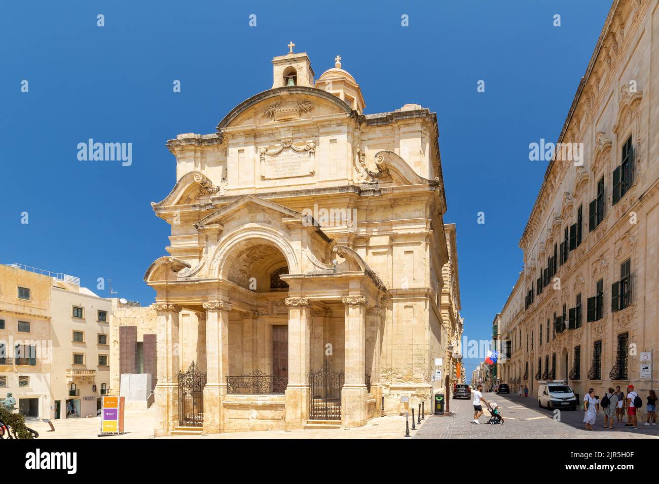 A typical view on Valetta, the capital of Malta and UNESCO world ...
