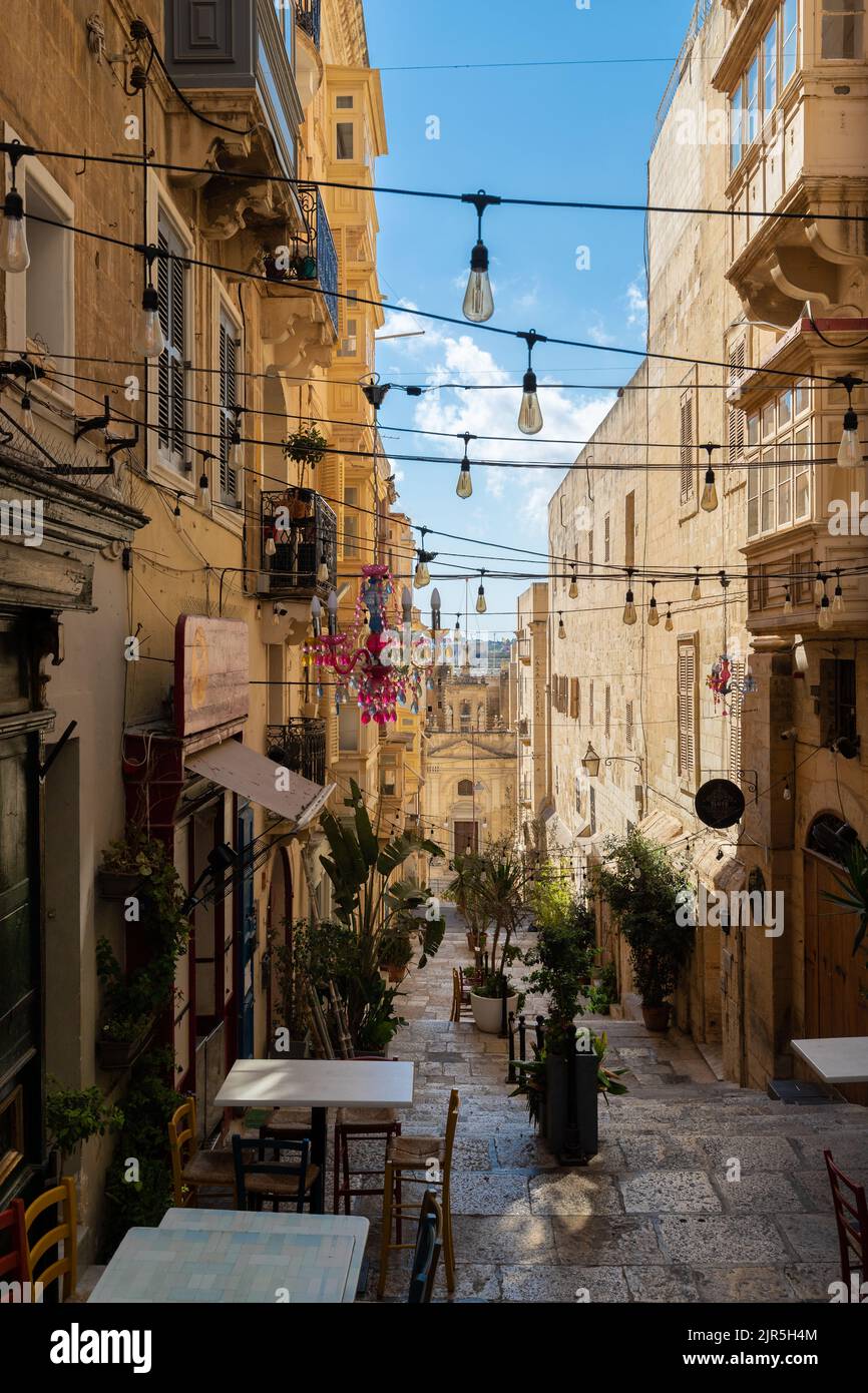 A typical view on Valetta, the capital of Malta and UNESCO world ...