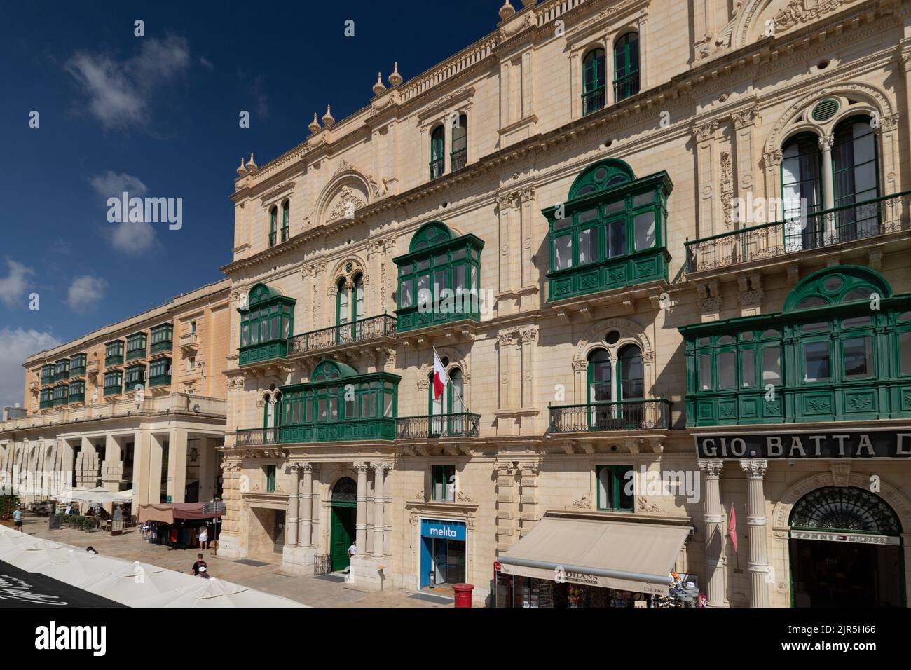 A typical view on Valetta, the capital of Malta and UNESCO world ...