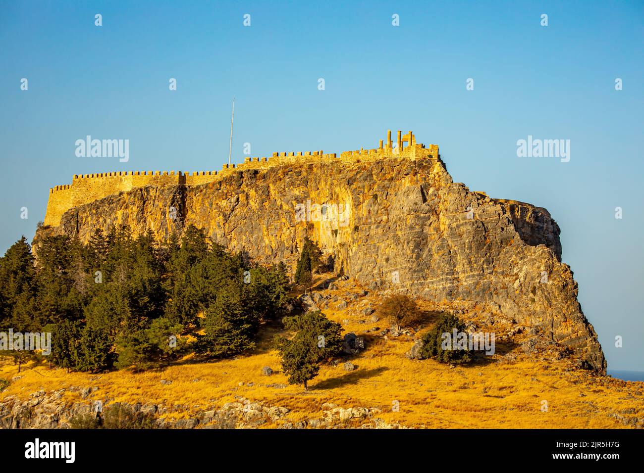 Lindos town on Rhodes island, Greece Stock Photo - Alamy