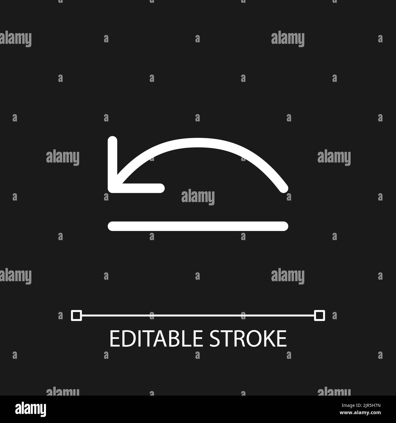 Move backward pixel perfect white linear ui icon for dark theme Stock ... Move backward pixel perfect white linear ui icon for dark theme Stock ...