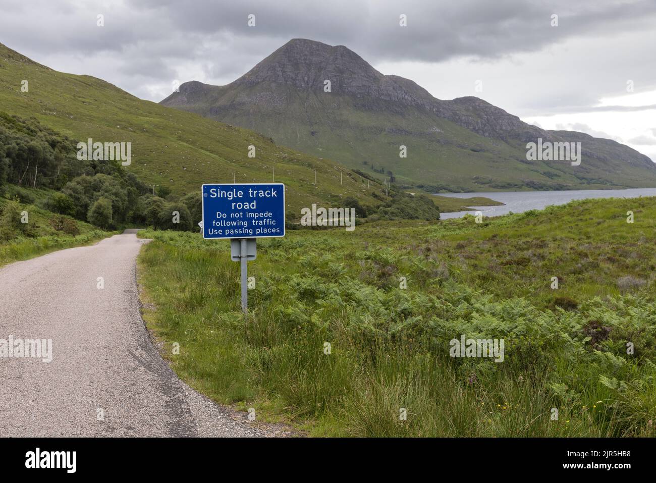 Highlands scotland road sign hi-res stock photography and images - Alamy
