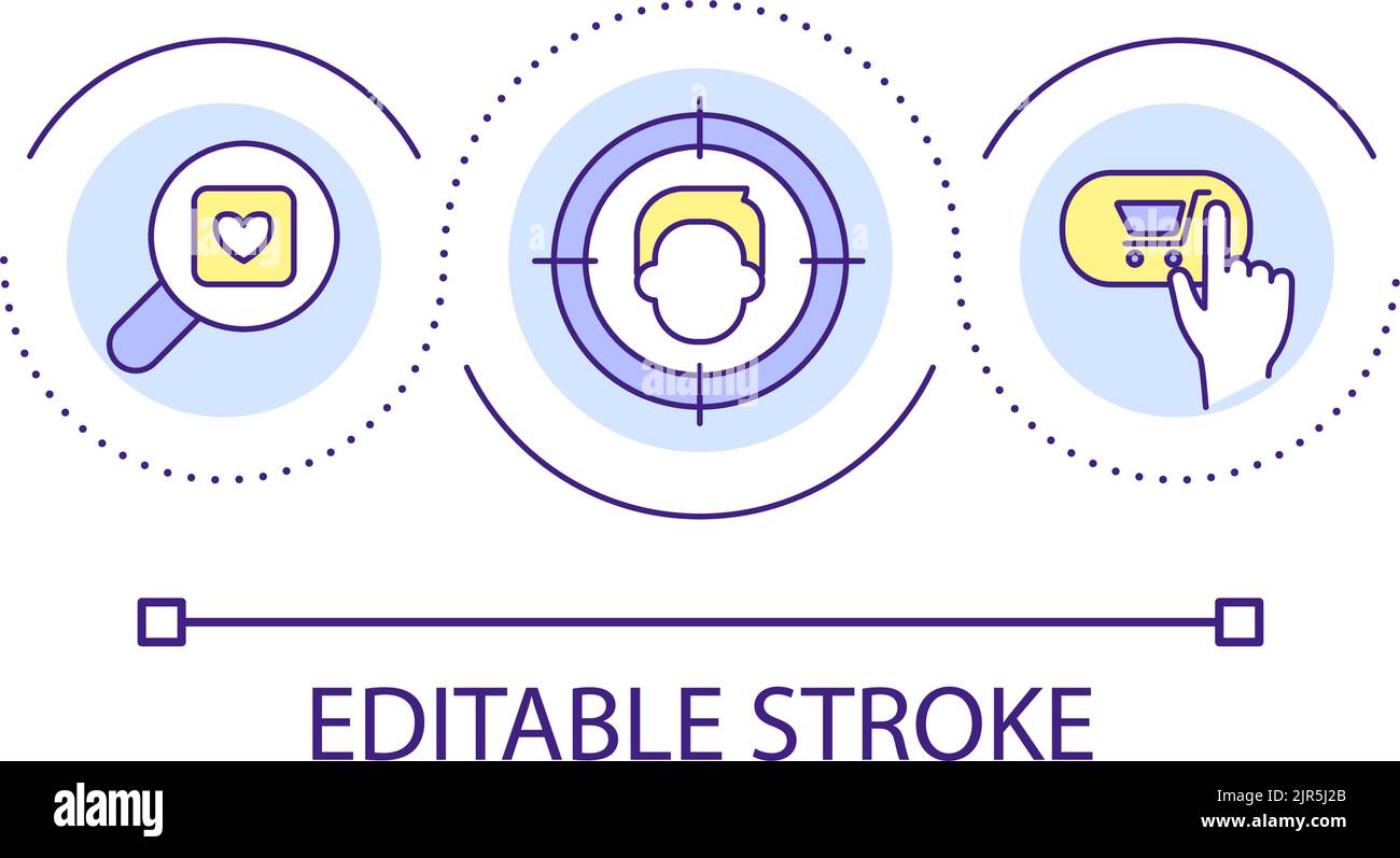 Customer-centric e commerce loop concept icon Stock Vector Image & Art ...