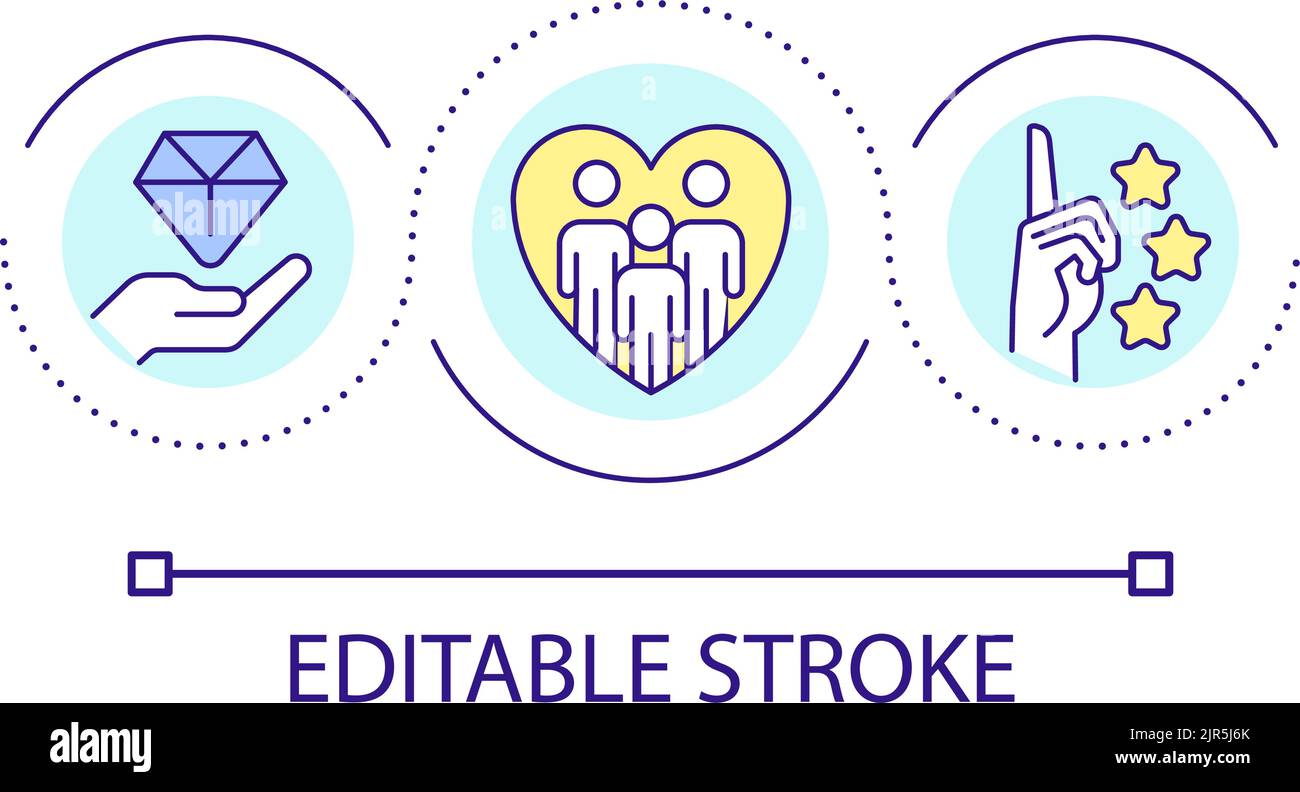 Meeting customer expectations loop concept icon Stock Vector Image ...