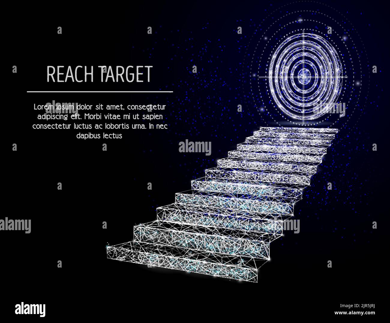 Reach target vector geometric polygonal art background Stock Vector ... Reach target vector geometric polygonal art background Stock Vector ...