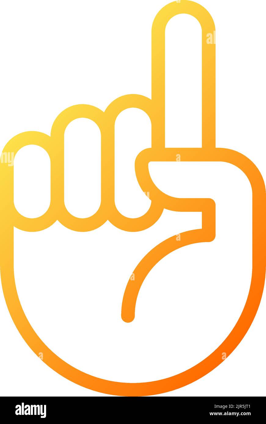 Attention sign pixel perfect gradient linear vector icon Stock Vector ...