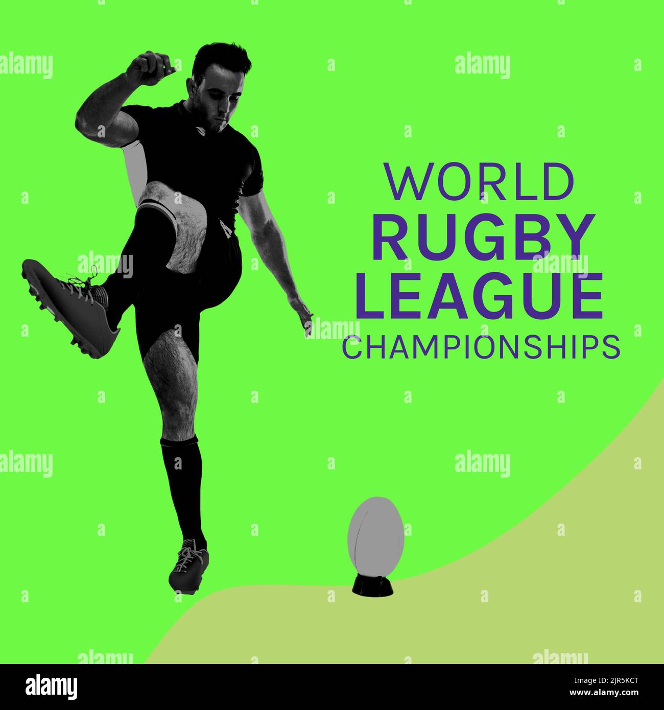Composition of rugby league championships text over caucasian male ...