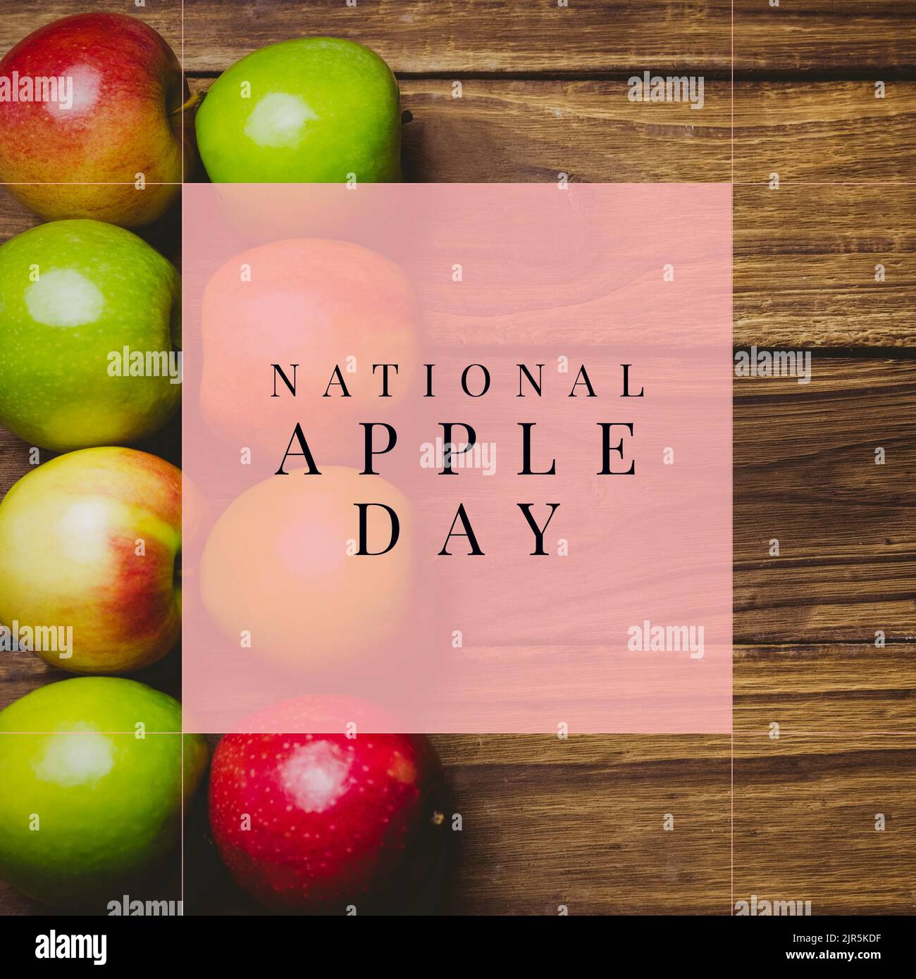 Composition of national apple day text over apples Stock Photo - Alamy