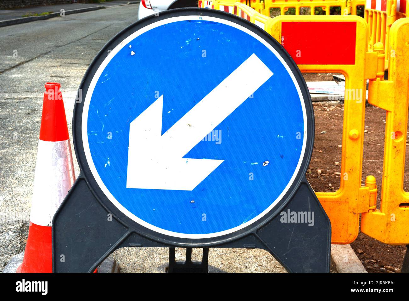 Directional Road Sign Stock Photo - Alamy