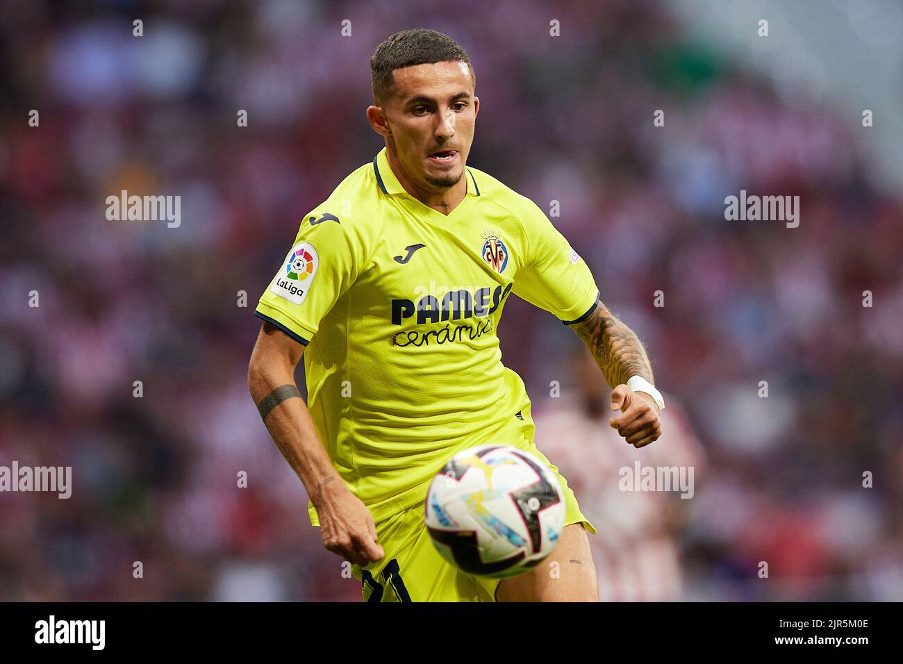 Yeremy Pino of Villarreal CF during the La Liga match between Atletico ...