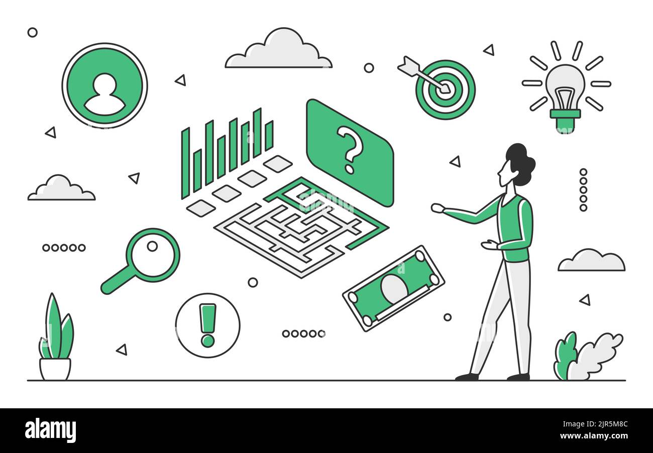Market trends analysis. Financial data statistics and forecasting plan ...