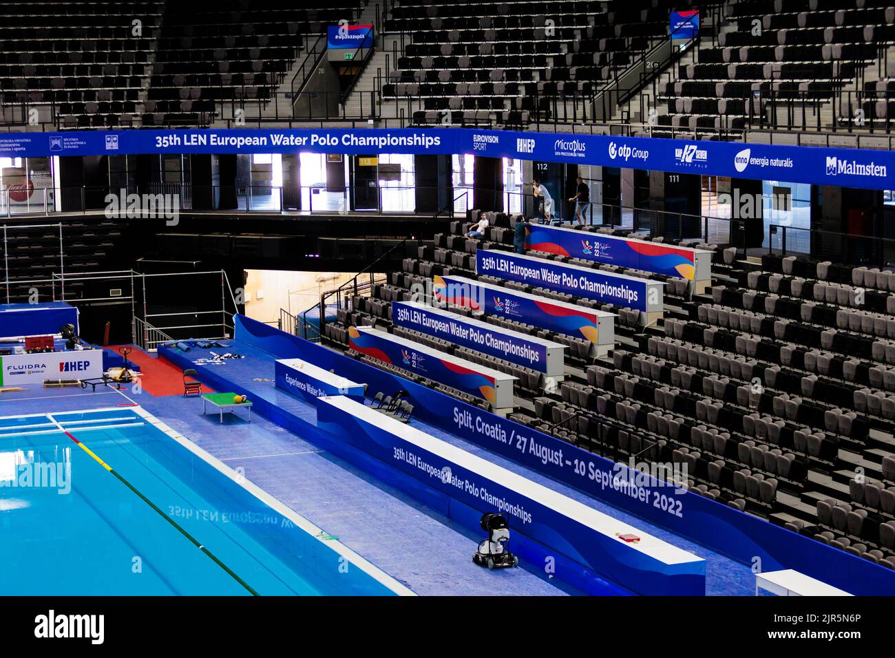 Split, Croatia, August 22, 2022. General view inside Spaladium Arena in ...