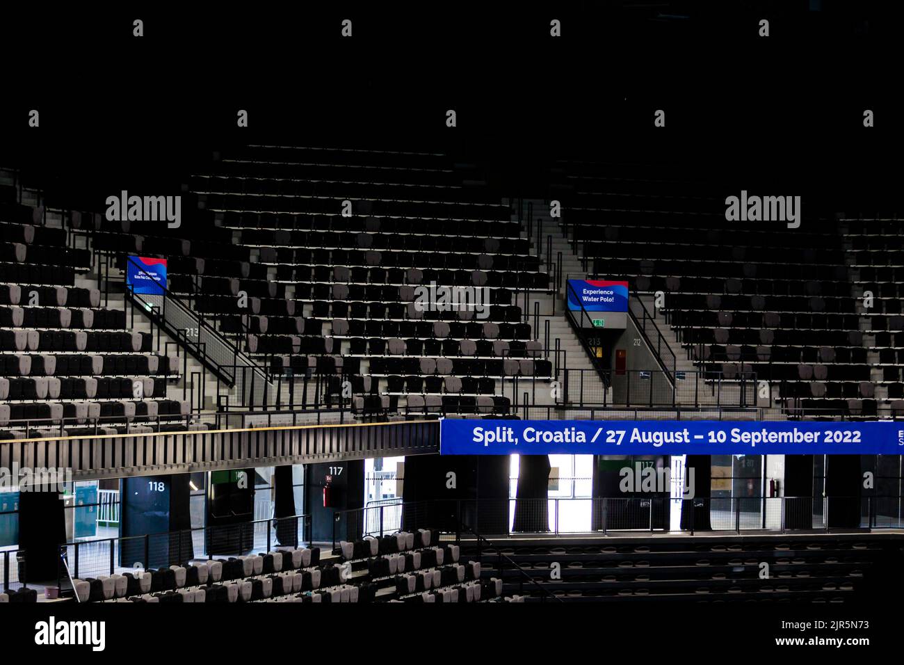 Split, Croatia, August 22, 2022. General view inside Spaladium Arena in ...