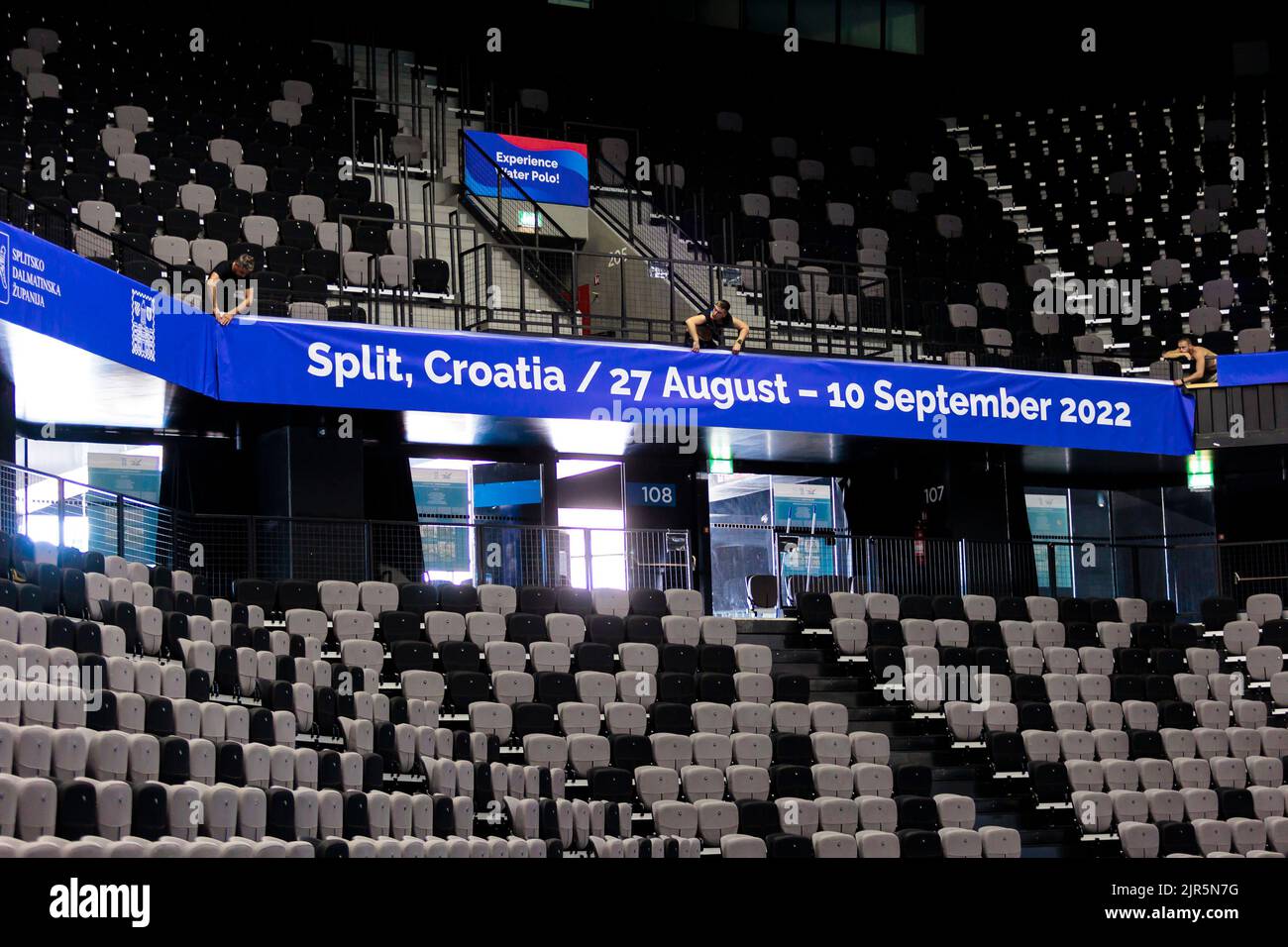 Split, Croatia, August 22, 2022. General view inside Spaladium Arena in ...