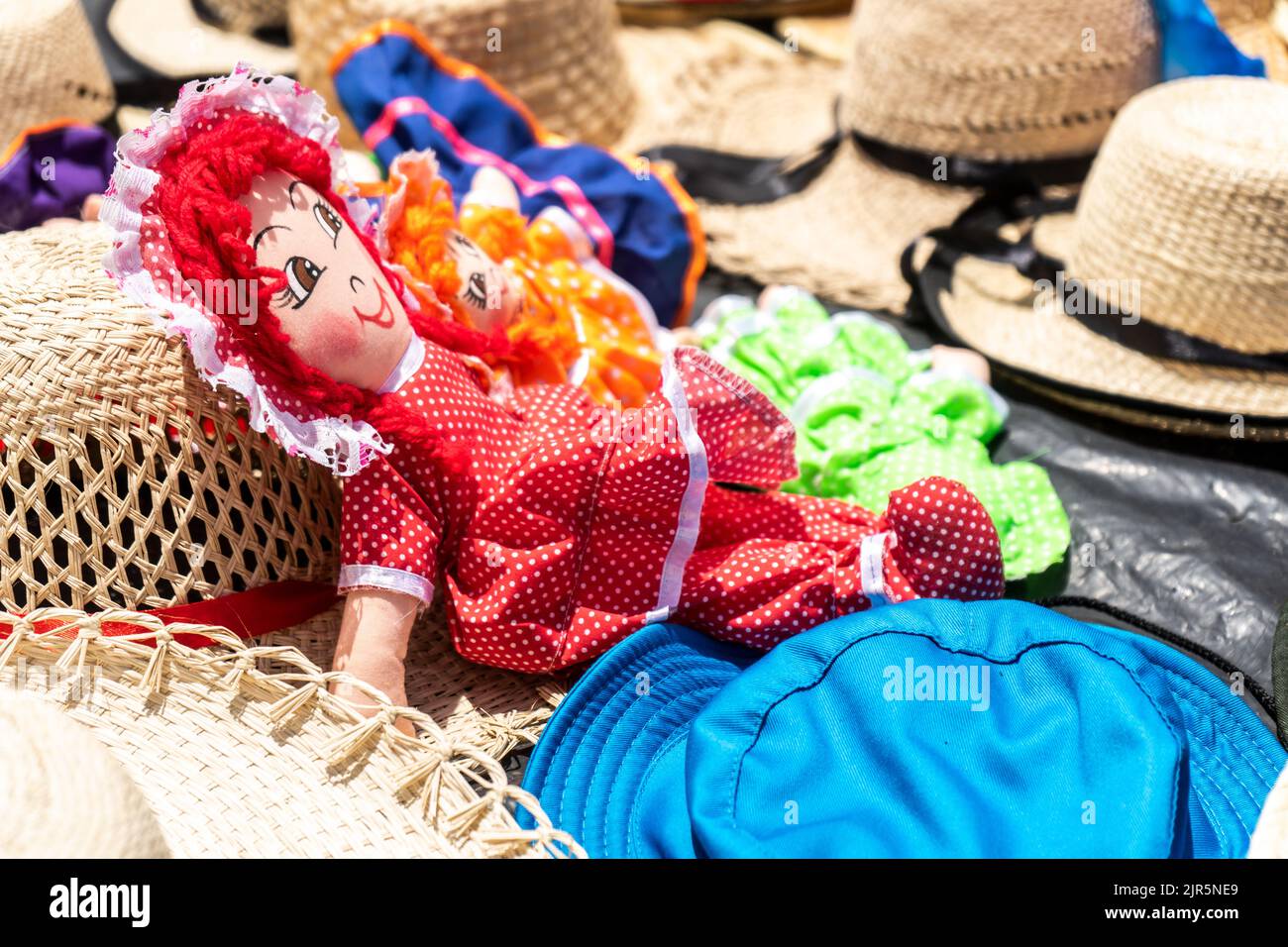 Traditional rag doll of Nicaraguan culture on sale in Managua Stock ...