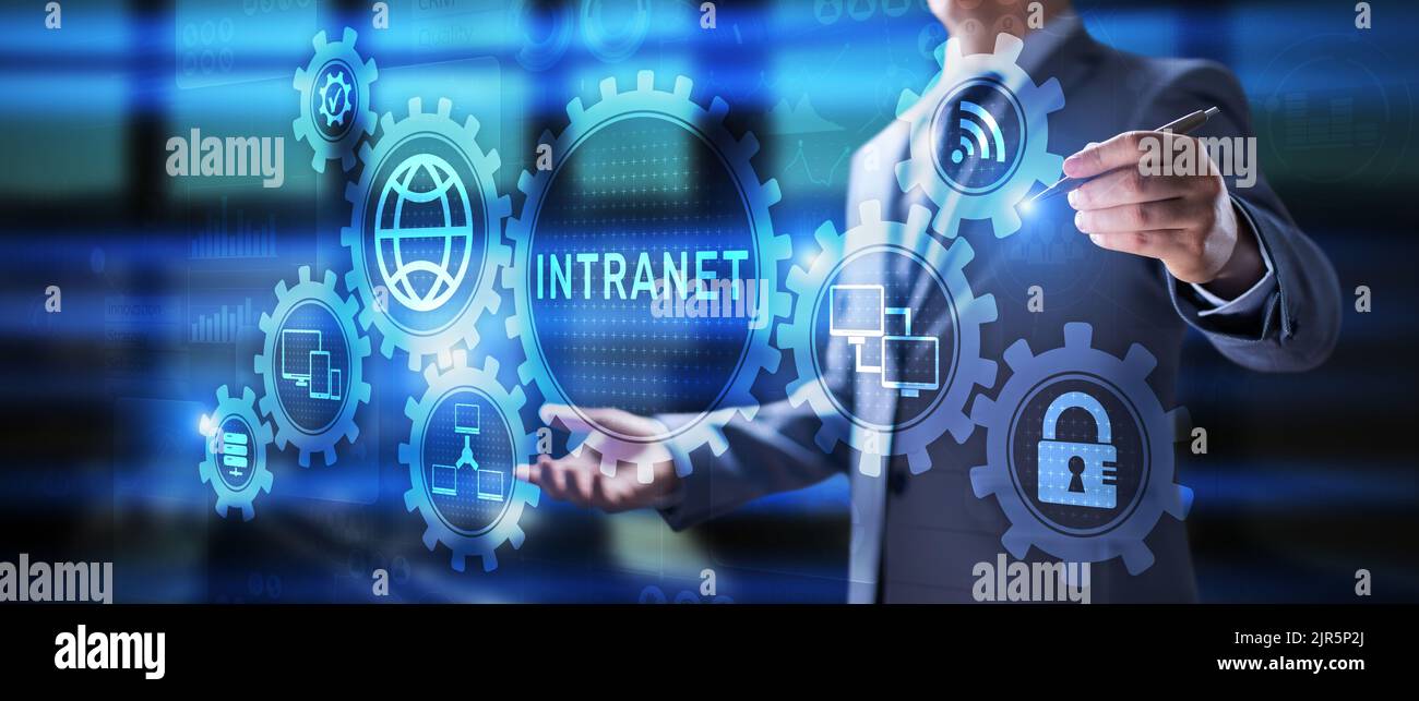 Intranet Corporate communication network Business technology networking ...