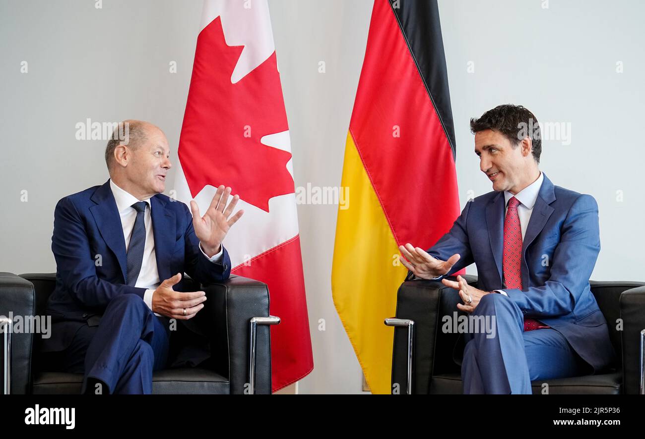 Montreal, Canada. 22nd Aug, 2022. German Chancellor Olaf Scholz (SPD ...