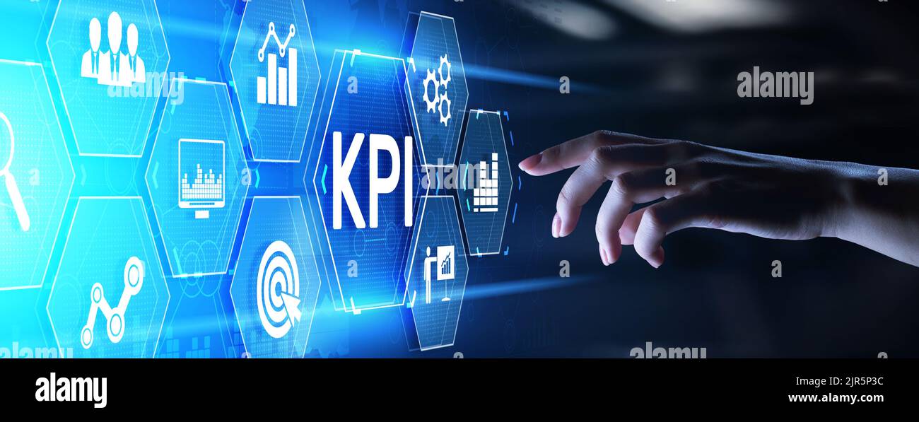KPI Key performance indicator business finance concept on screen Stock ...