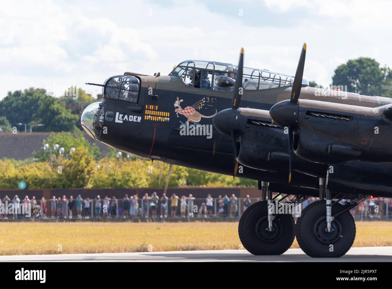 RAF Battle of Britain Memorial Flight Avro Lancaster at London Southend ...