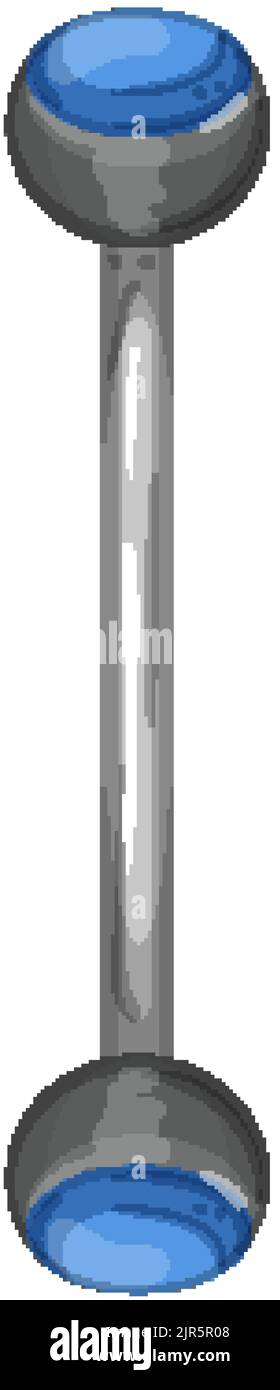 lip piercing ring cartoon vector illustration Stock Vector Image & Art ...