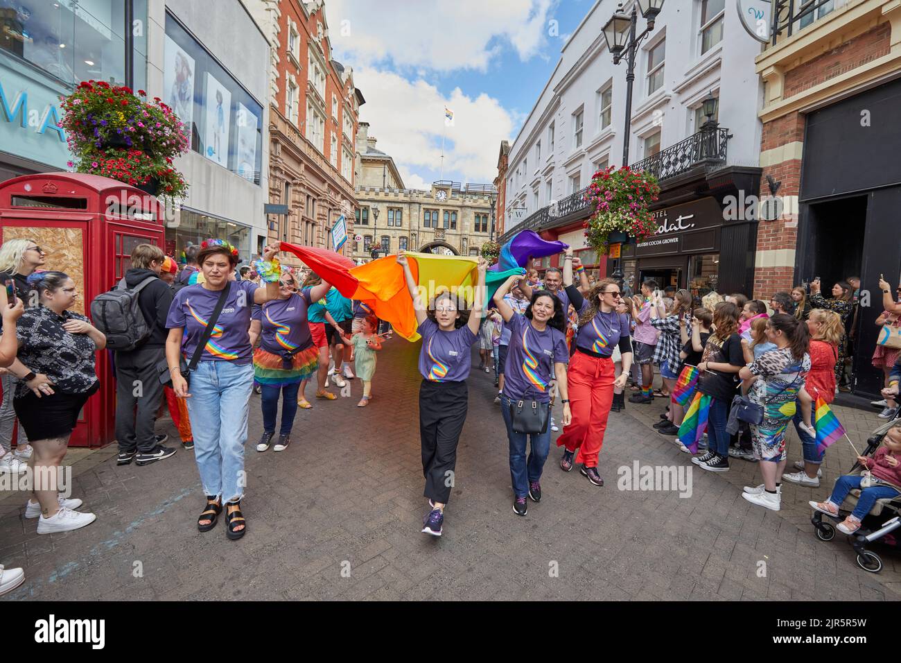 Lincoln Pride Parade 20 August 2022 Photo: ©Phil Crow 2022 Stock Photo ...