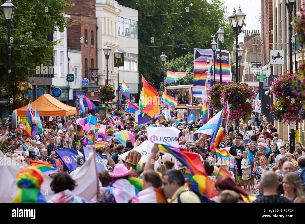 Lincoln Pride Parade 20 August 2022 Photo: ©Phil Crow 2022 Stock Photo ...