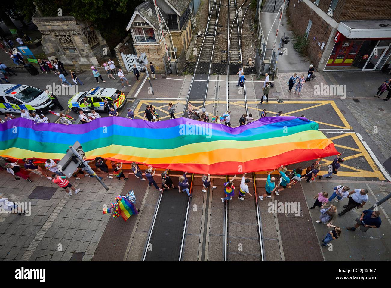 Lincoln Pride Parade 20 August 2022 Photo: ©Phil Crow 2022 Stock Photo ...