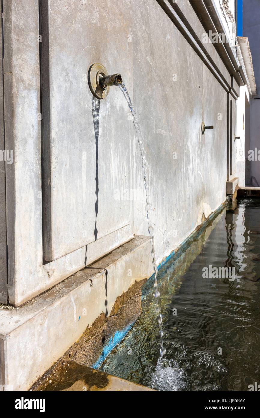 Detail water coming out pipe hi-res stock photography and images - Alamy