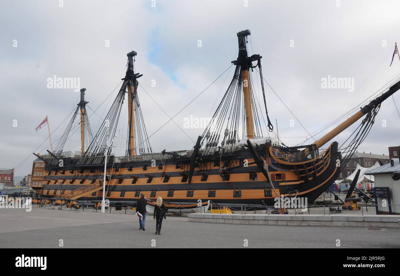 Her three top masts and 26 miles of rigging have been removed as work ...