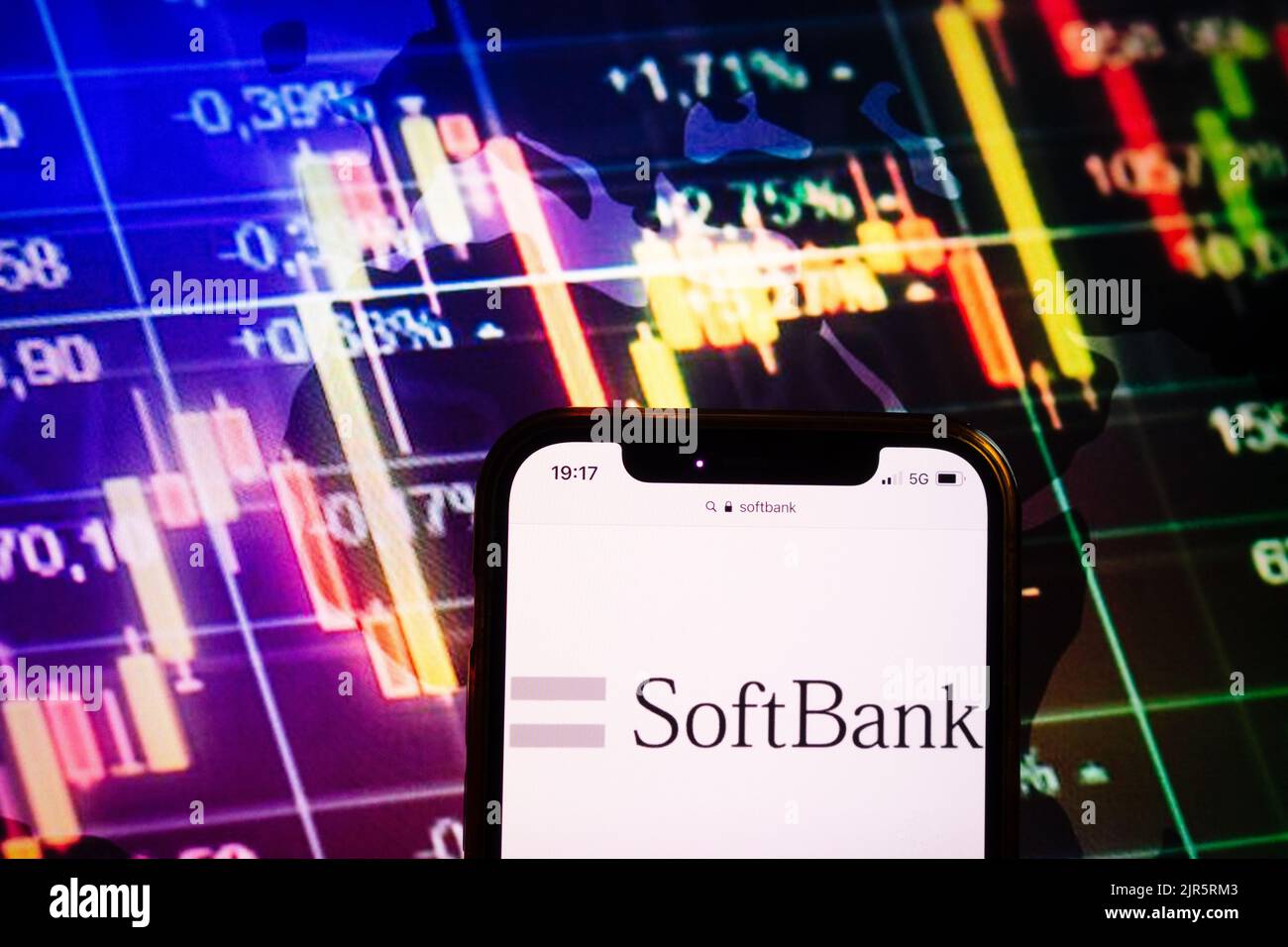 KONSKIE, POLAND - August 10, 2022: Smartphone displaying logo of ...