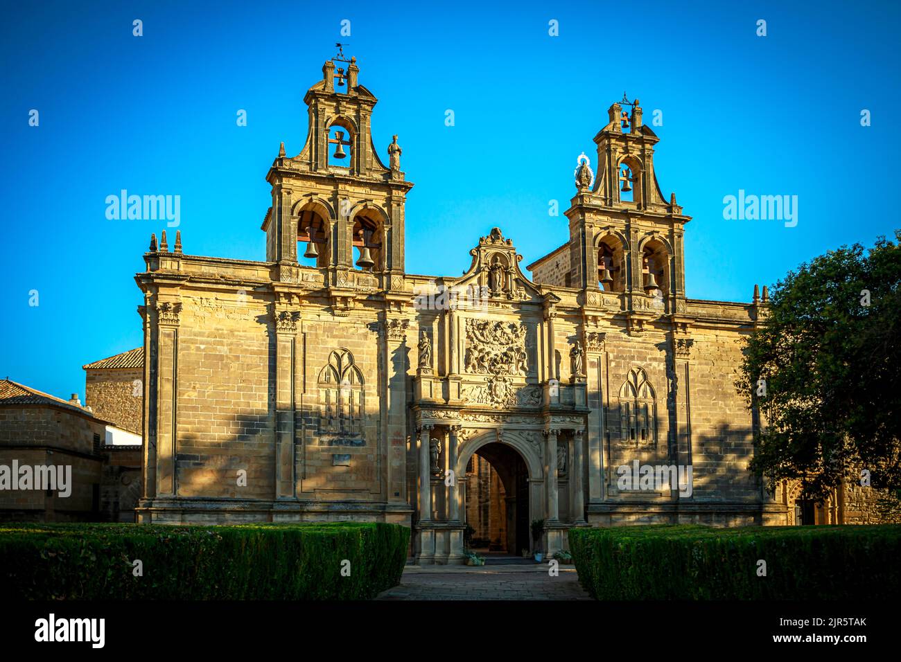 Renaissance facade of the Basilica of Santa Mara de los Reales Alczares ...