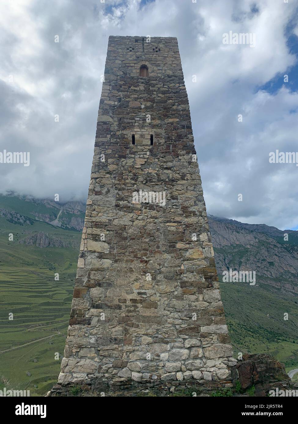 Ancient fortress in caucasus mountains Stock Photo - Alamy