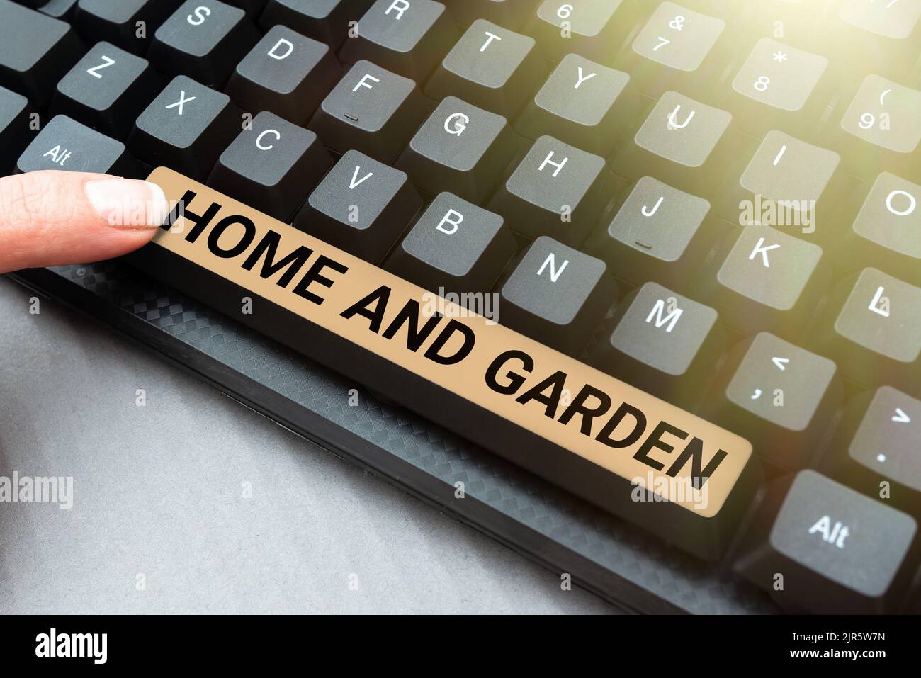 Conceptual caption Home And Garden. Business approach Gardening and ...