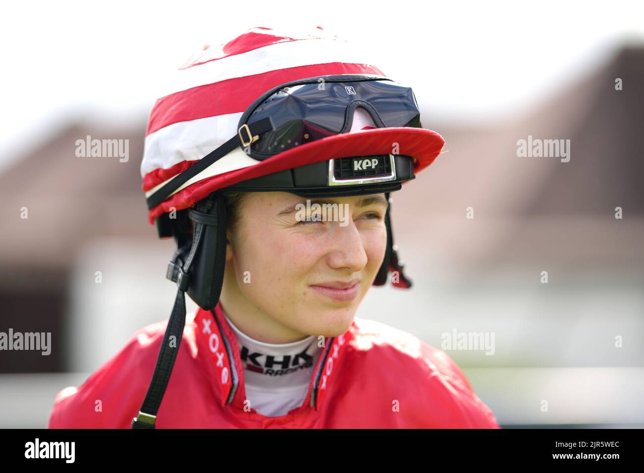 Jockey Saffie Osborne before the At the Races App Form Study Nursery ...