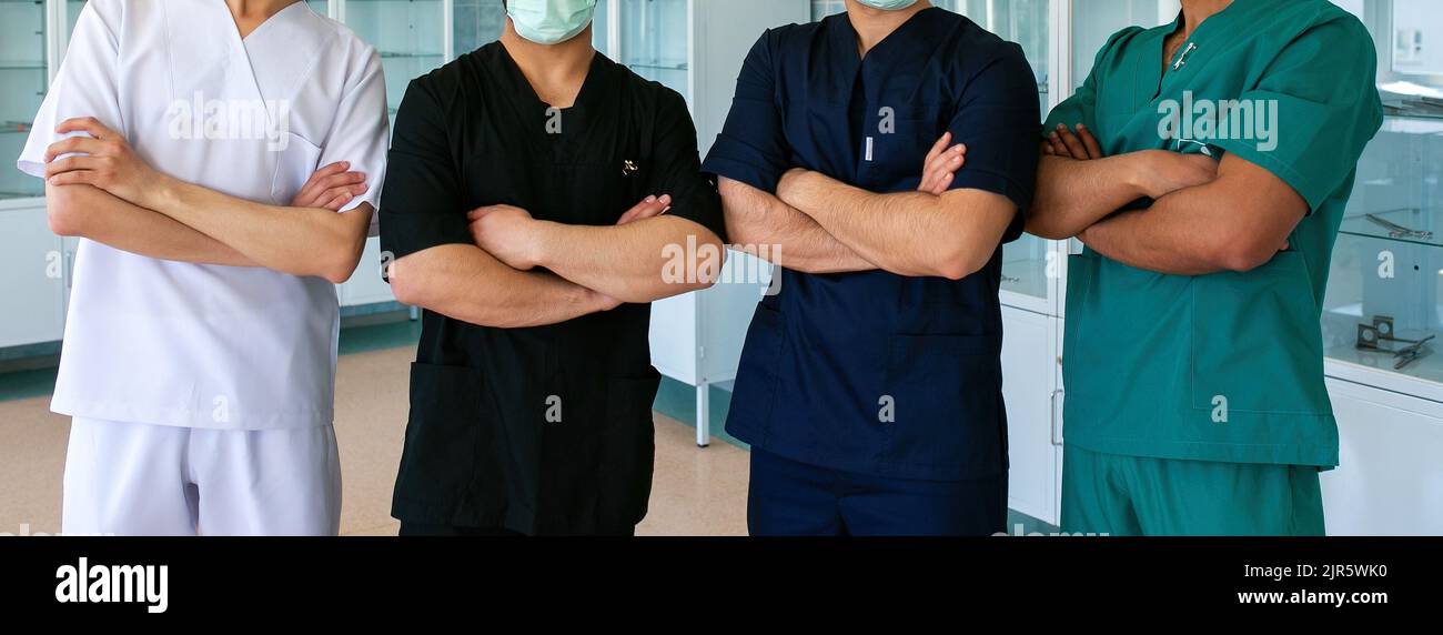 medicine professionals staff. people - doctor, nurse and surgeon. a ...