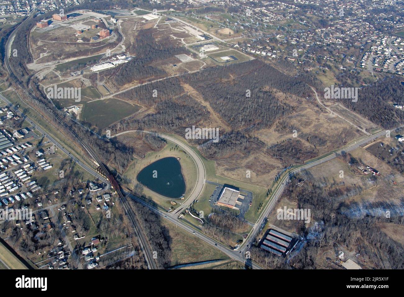 Aerial Images of the Mound Site in Miamisburg, Ohio. This series ...