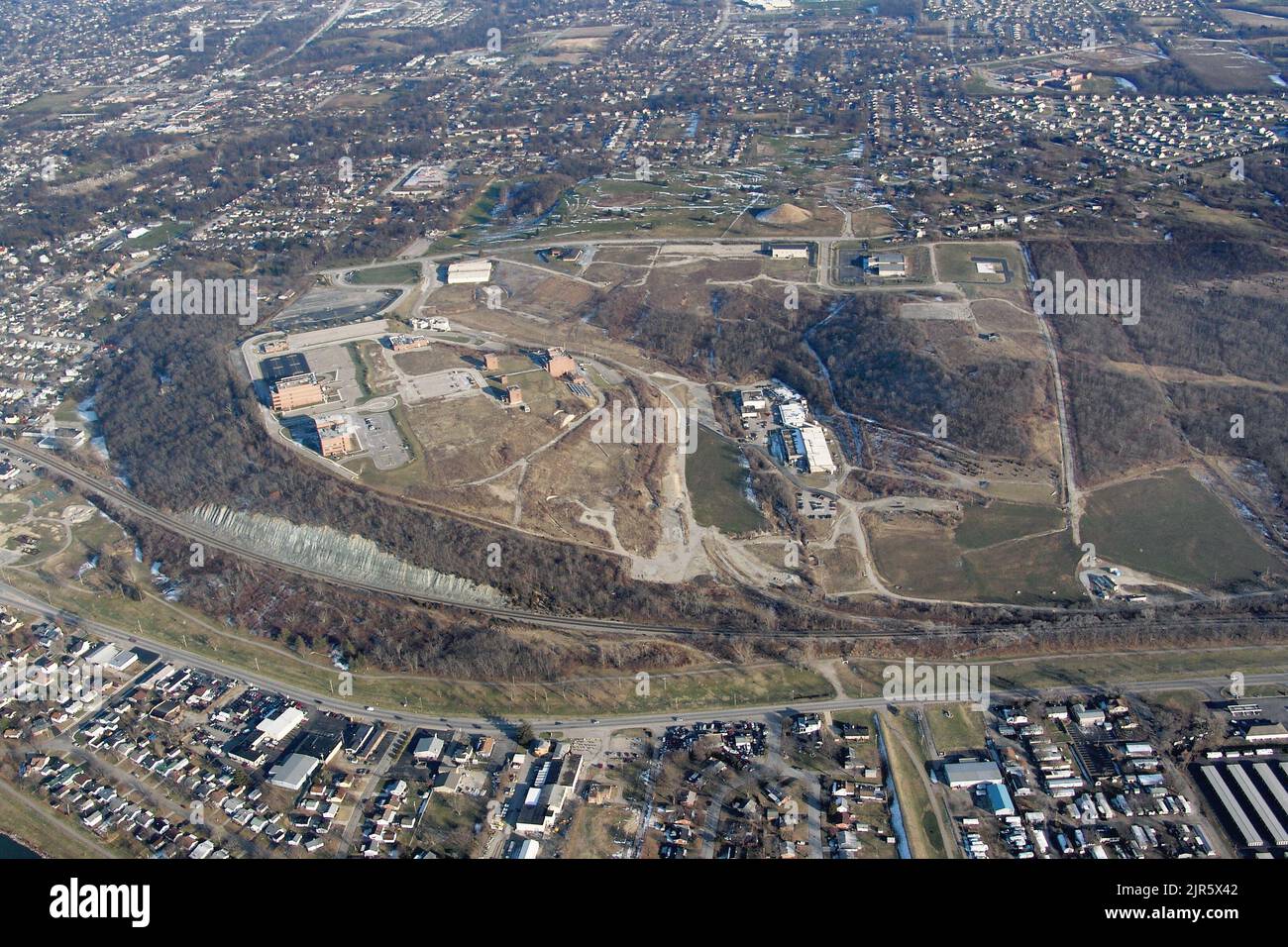 Aerial Images of the Mound Site in Miamisburg, Ohio. This series ...