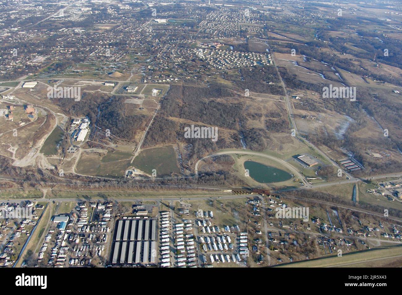 Aerial Images of the Mound Site in Miamisburg, Ohio. This series ...
