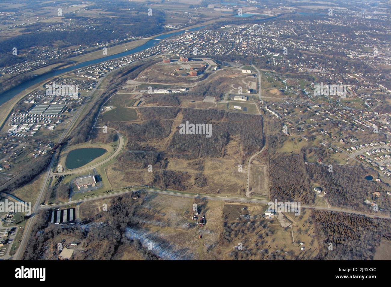 Aerial Images of the Mound Site in Miamisburg, Ohio. This series ...