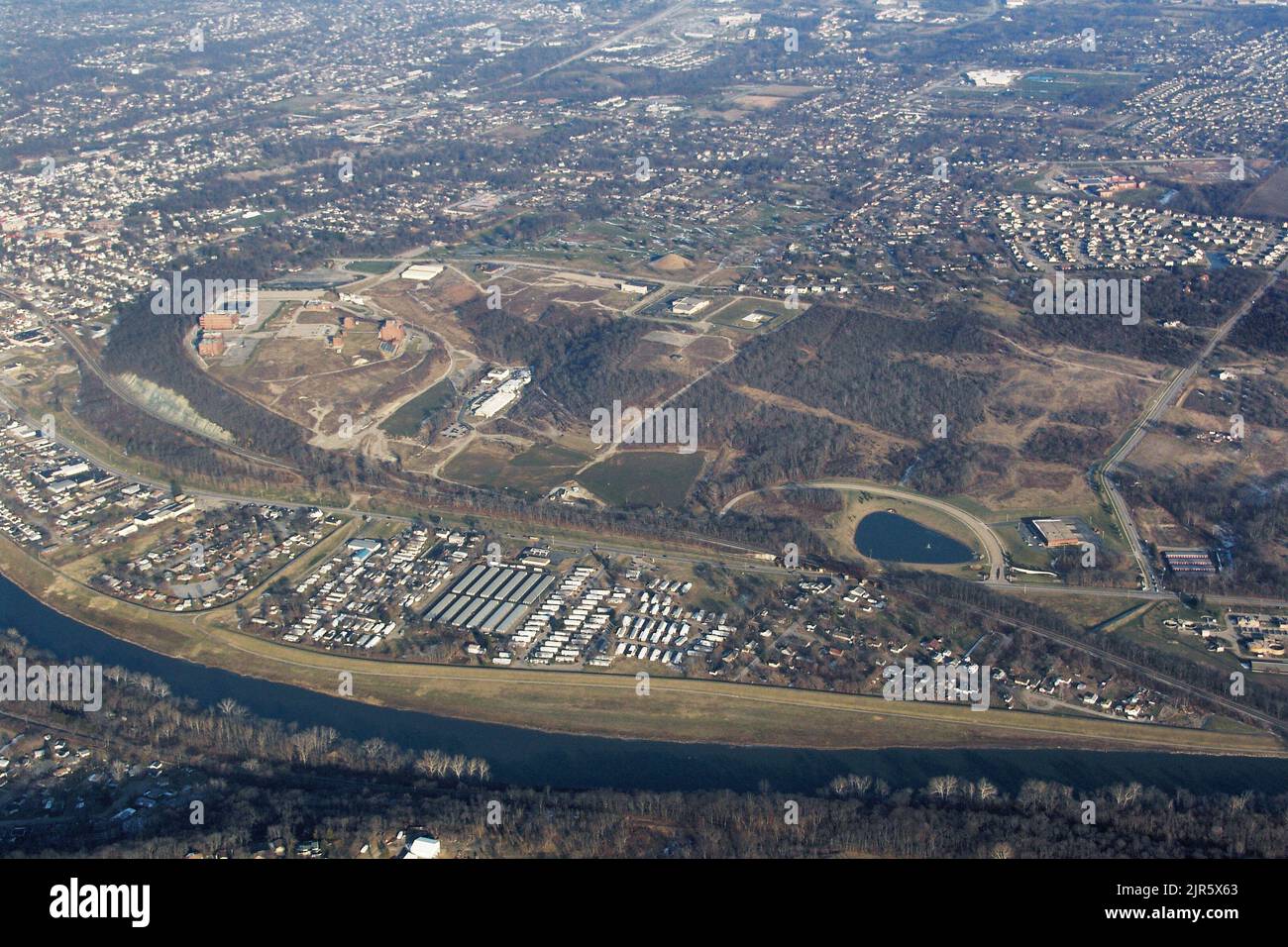 Aerial Images of the Mound Site in Miamisburg, Ohio. This series ...