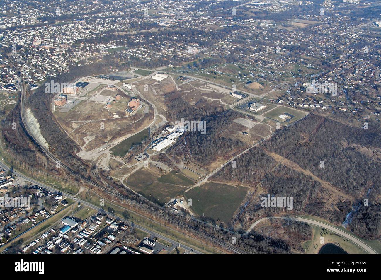 Aerial Images of the Mound Site in Miamisburg, Ohio. This series ...