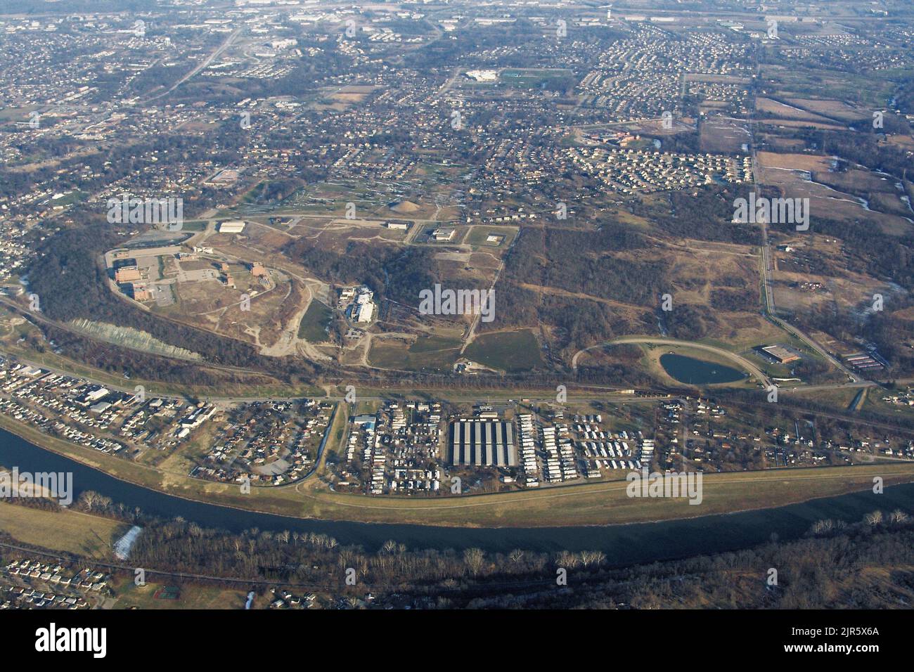 Aerial Images of the Mound Site in Miamisburg, Ohio. This series ...