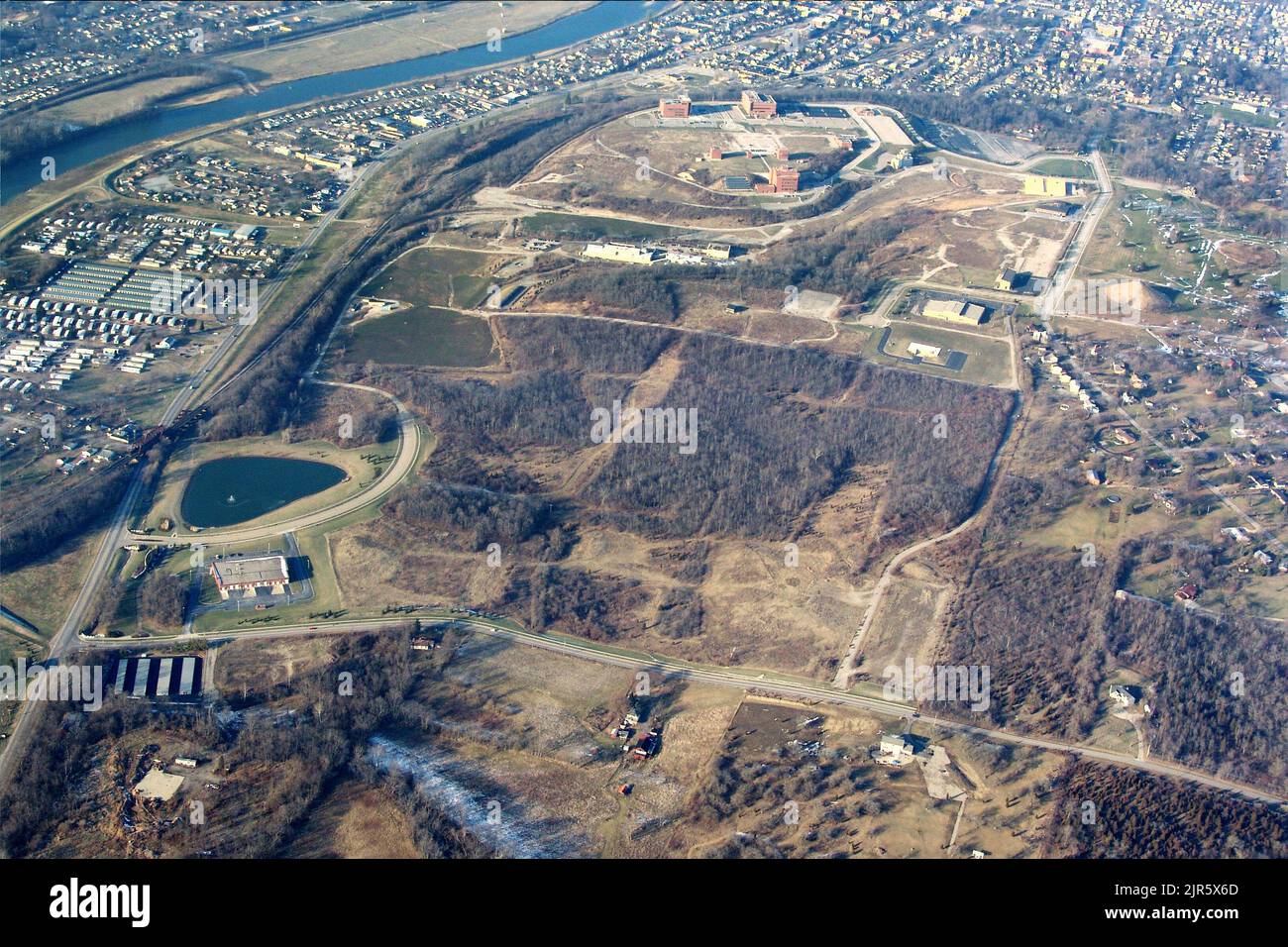 Aerial Images of the Mound Site in Miamisburg, Ohio. This series ...