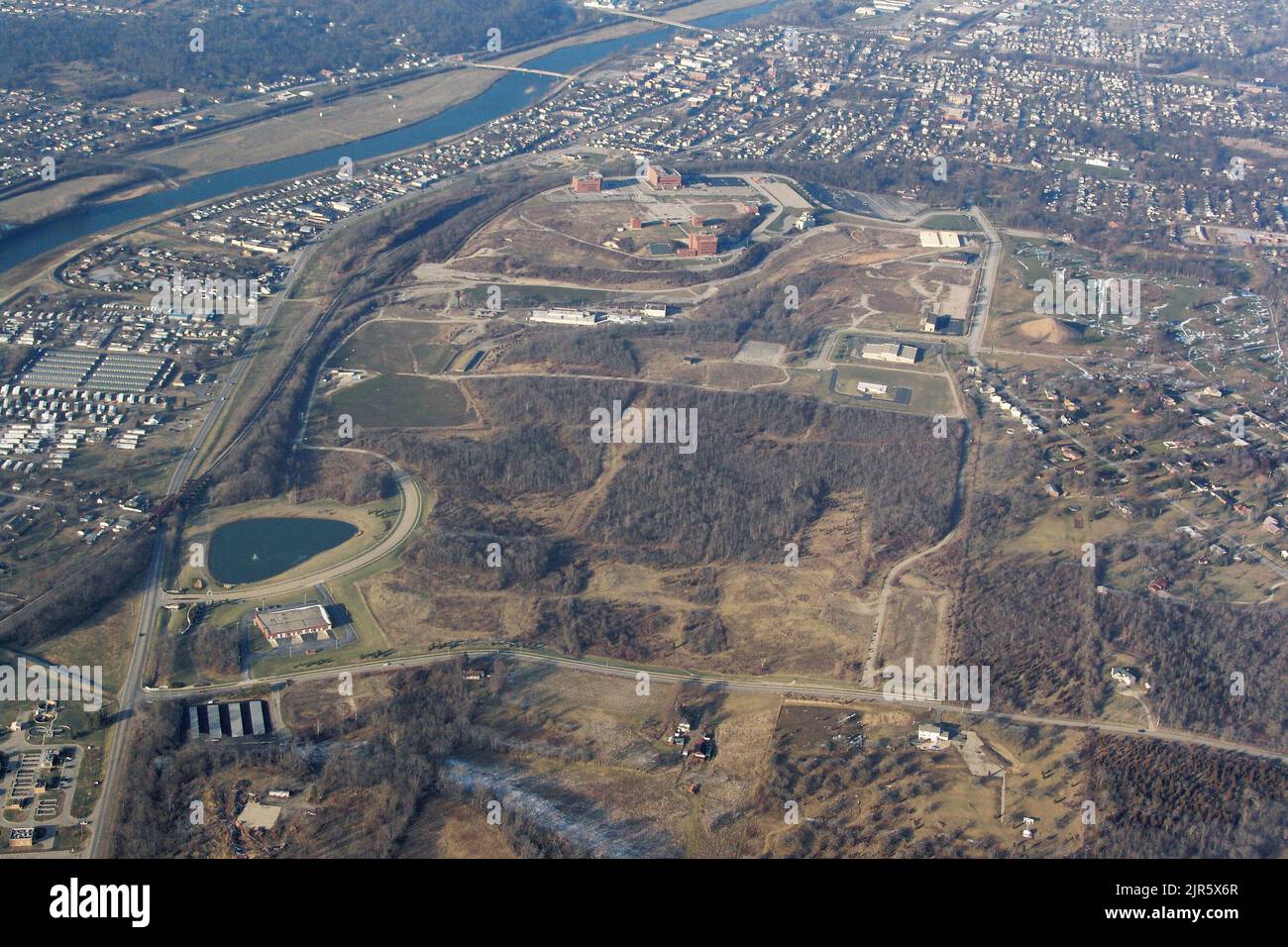 Aerial Images of the Mound Site in Miamisburg, Ohio. This series ...